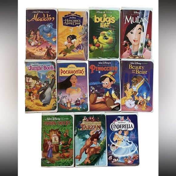 Disney | Media | Lot Of 1 Classic Disney Vhs Movies Clam Shell Case ...